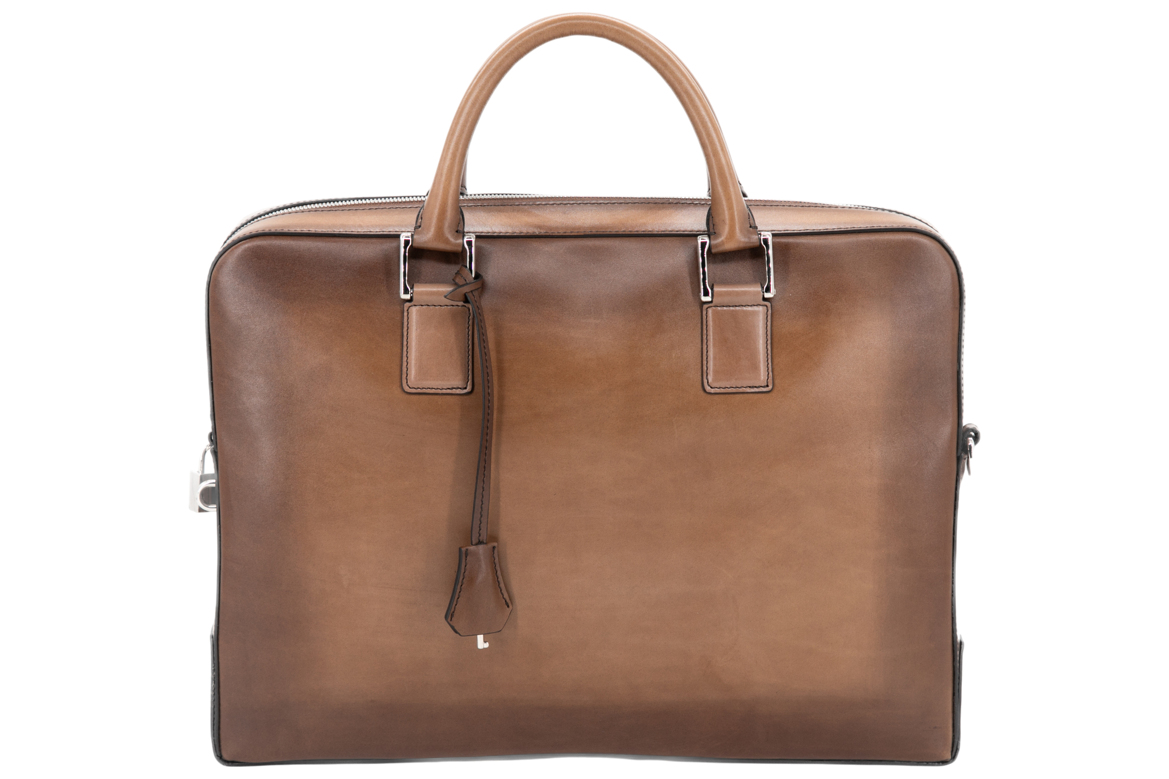 Leather Business Bag│ Brown Patina - Made4Me