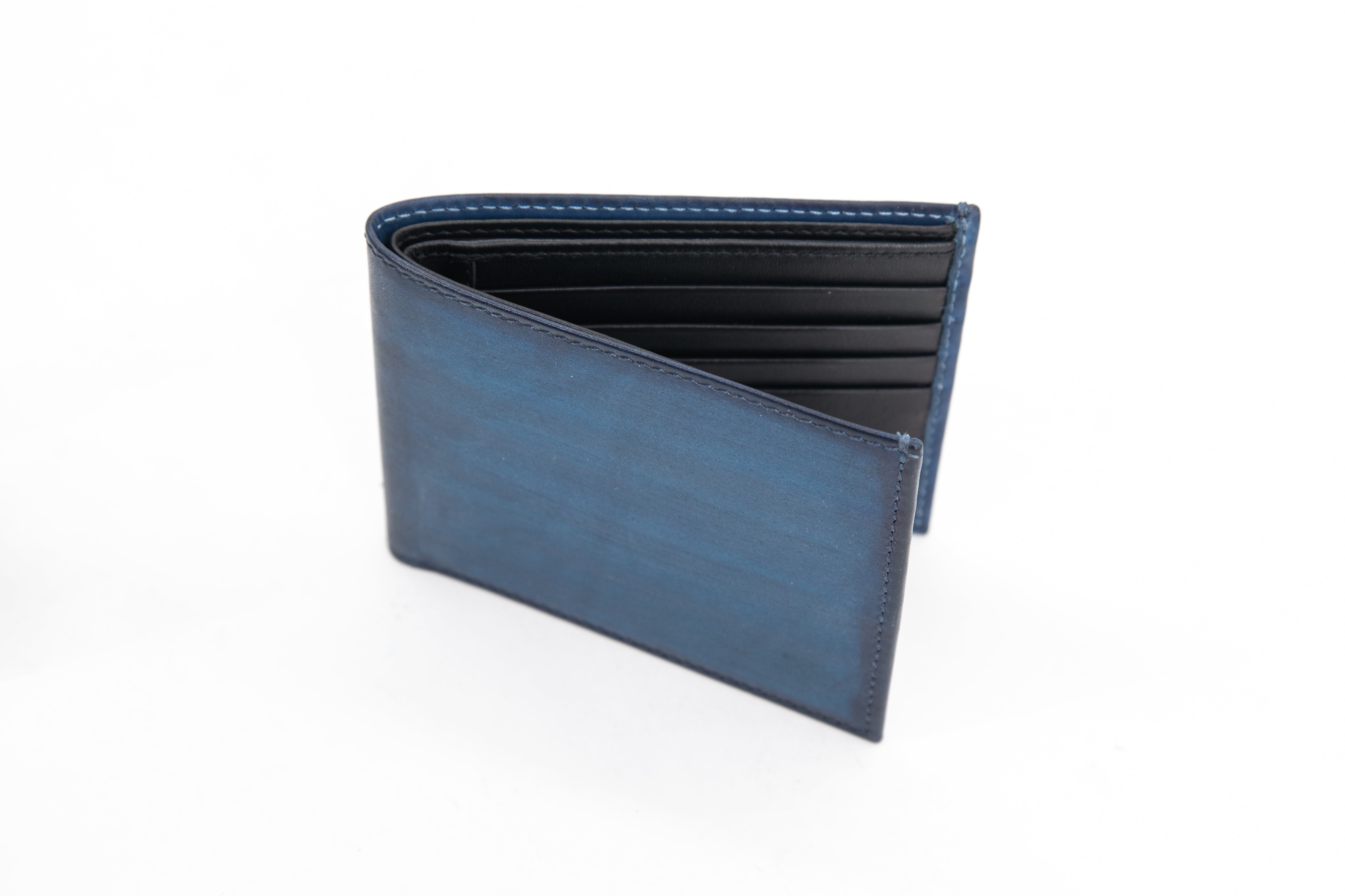 Leather Wallet │ Blue Patina - Made4Me