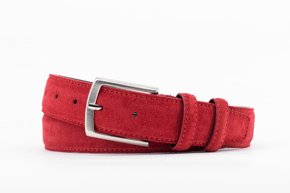 Suede Belt │ Red - Made4Me